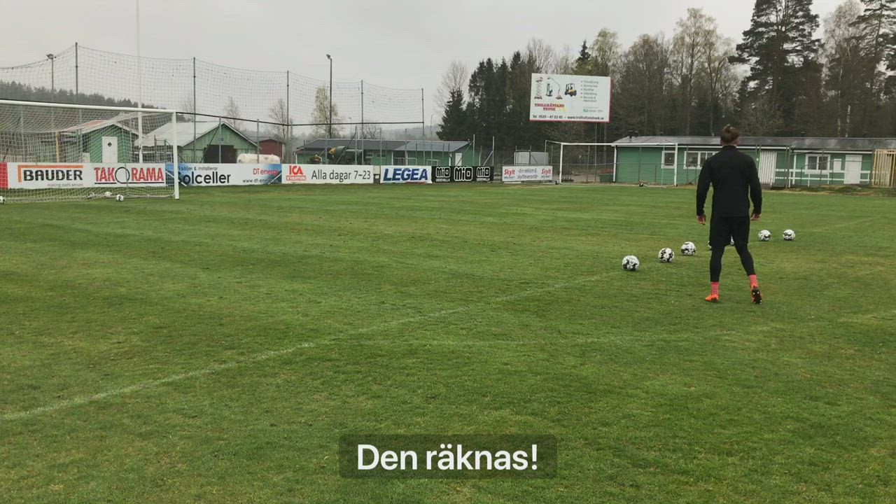 Jesper Westermark visar var skåpet ska stå! – Ljungskile SK