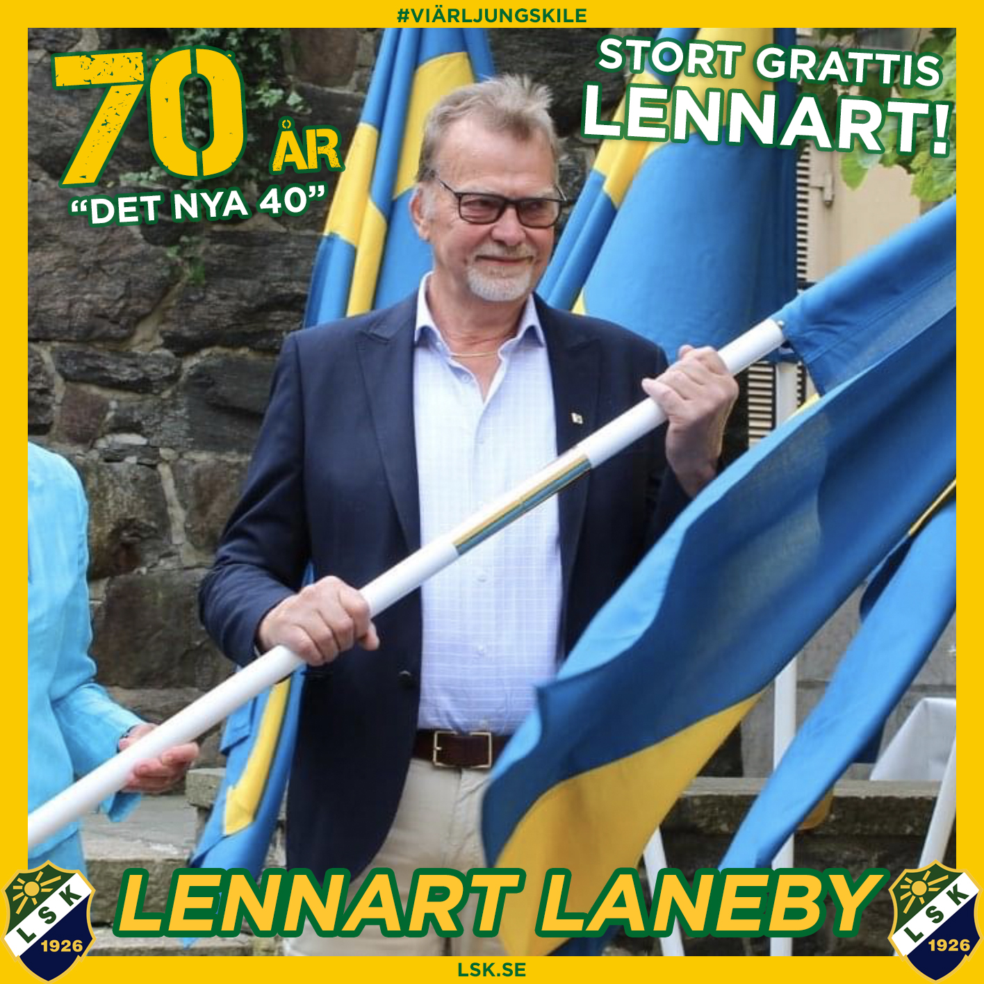 Grattis Lennart på 70-årsdagen! ???? – Ljungskile SK
